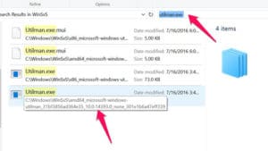 How do I reset utilman.exe back from utilman.exe.bak