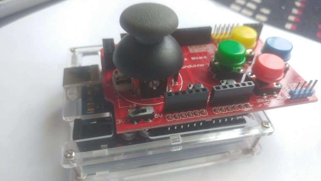 Getting Start with Joystick Shield Arduino & Nokia 51110