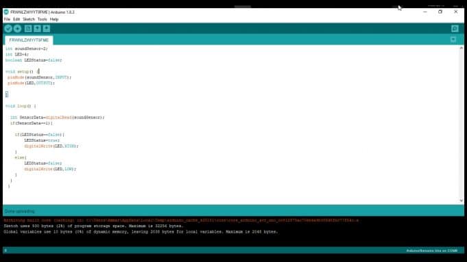 How to use the sound sensor in the Arduino UNO