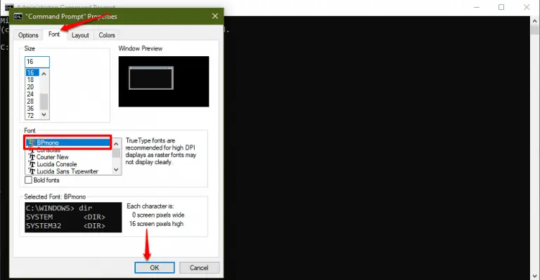 How To Add Custom Font in Command Prompt on Windows 10