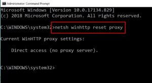 How to Reset WinHTTP Proxy Server Settings in Windows 10