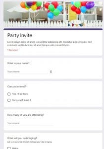 11 of The Best Google Forms Templates That You Can't Miss