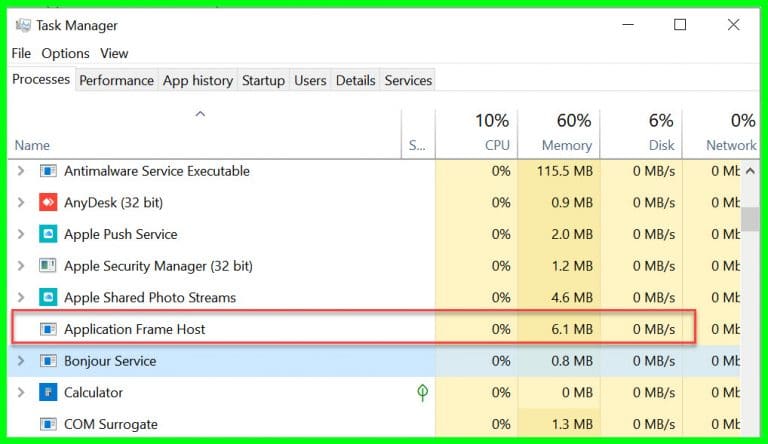 Application Frame Host: What It Is And Why It Is Running 😎