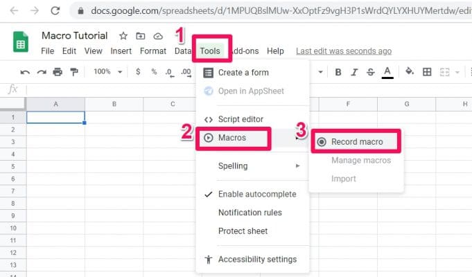 Recording Macro In Google Sheets [Step-By-Step Guide] 😎