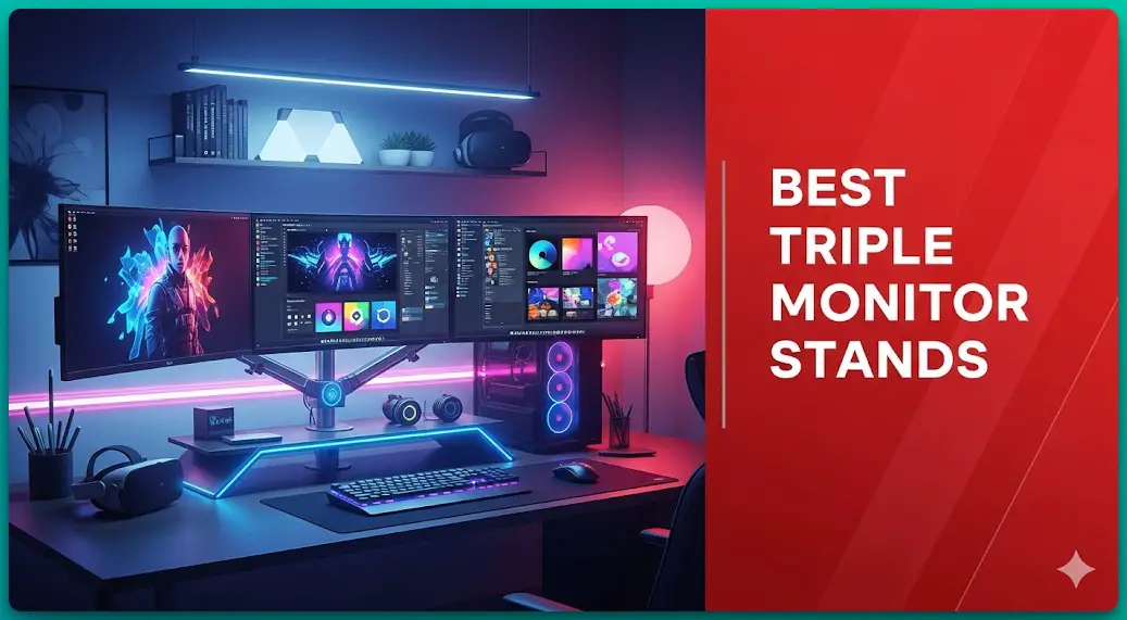 7 Best Triple Monitor Stands for Ultimate Productivity 2025