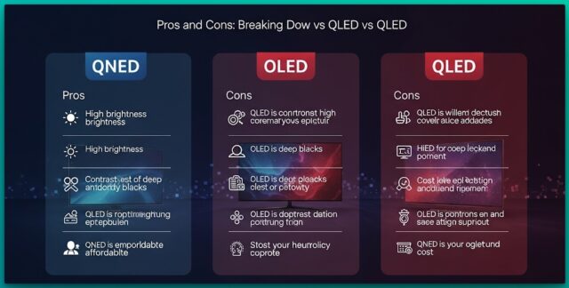 QNED vs OLED vs QLED - Display Technology Compared [2025]