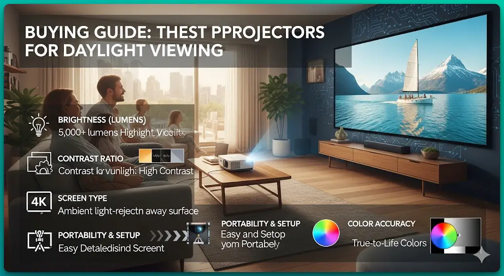 7 Best Projector For Daylight Viewing – Reviewed [2025]