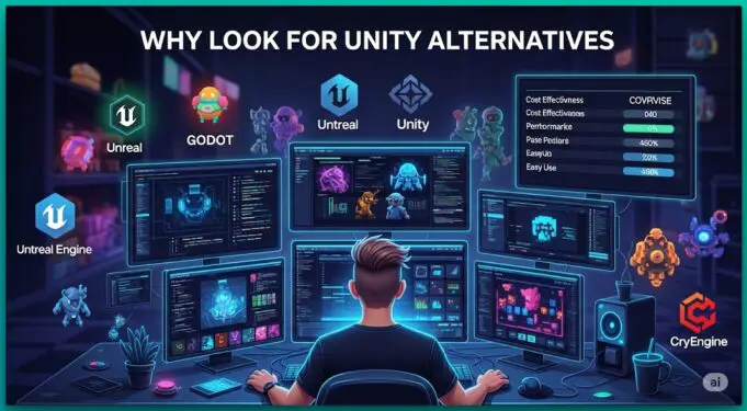 Top 7 Unity Alternatives For Game Development in 2025
